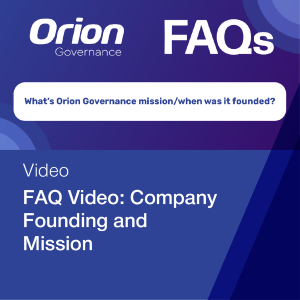 FAQ Video: Orion Governance Founding and Mission